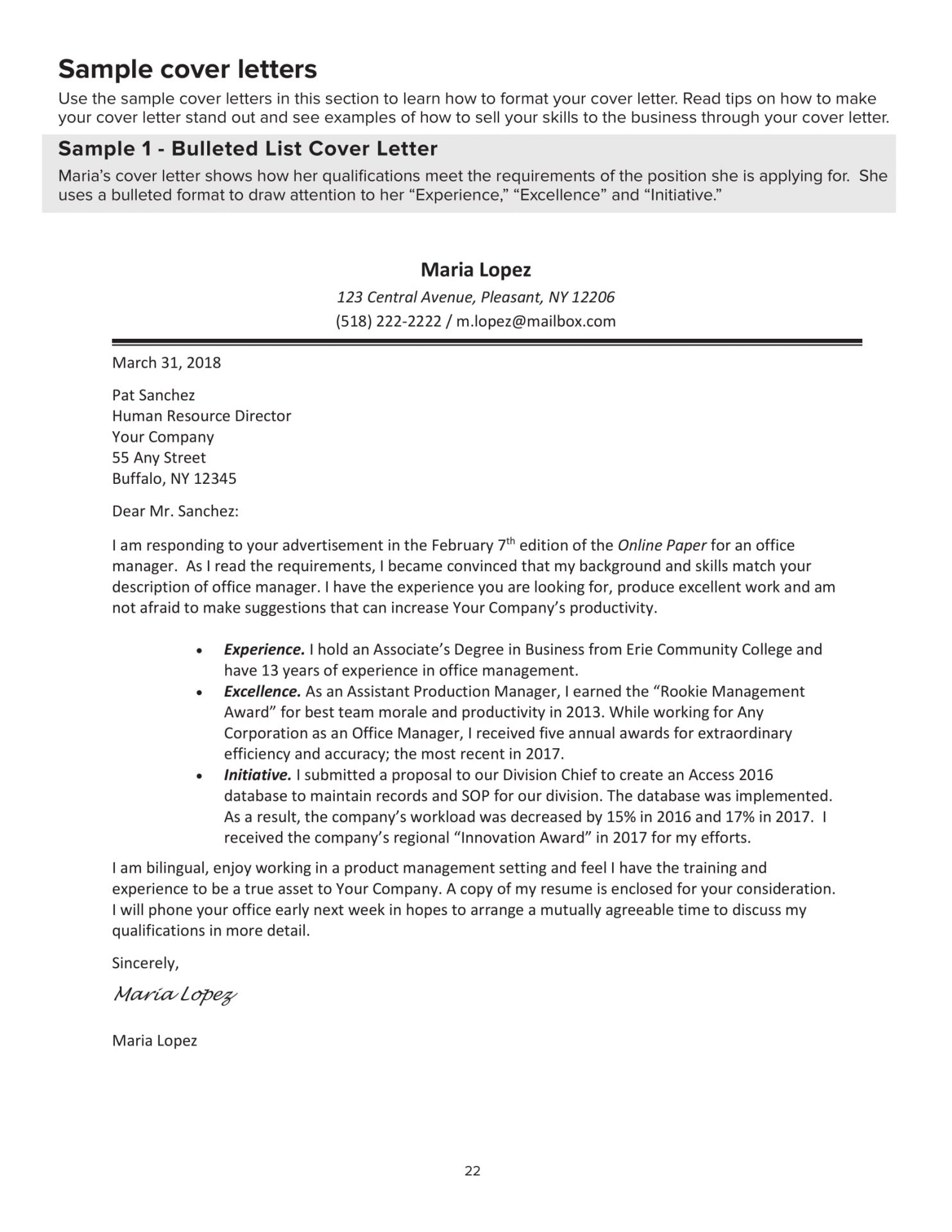 Sample Inspiring Resumes | Intellectual Point